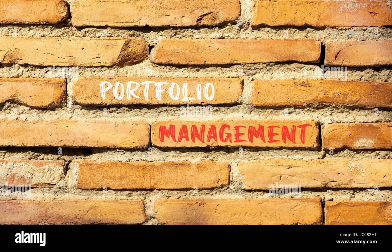 Portfolio management symbol. Concept words Portfolio management on ...