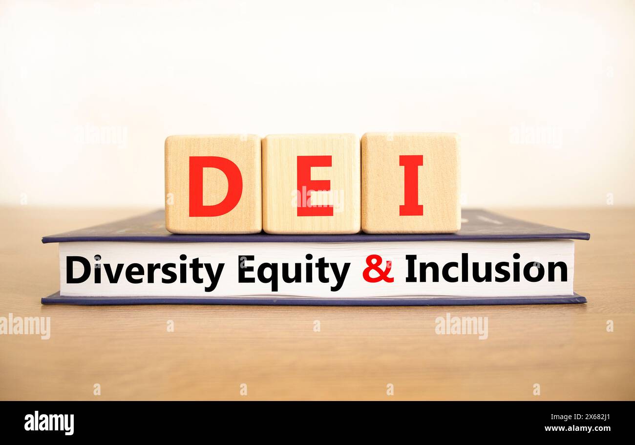 DEI diversity equity and inclusion symbol. Concept words DEI diversity ...