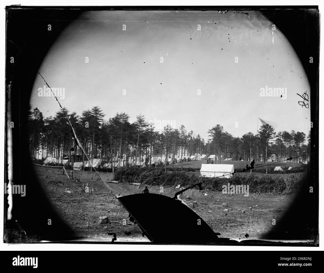 Brandy Station, Virginia. Army of the Potomac. Western half of the camp ...