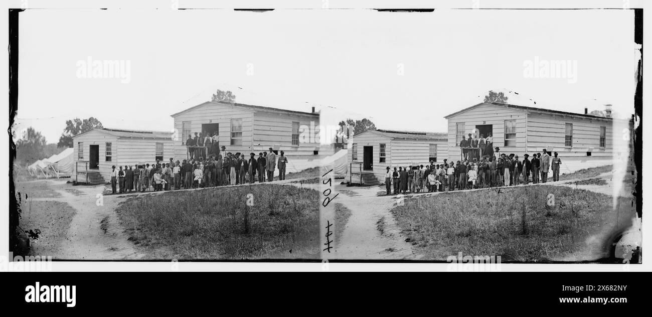 Washington, District of Columbia (vicinity). Group of patients in front ...