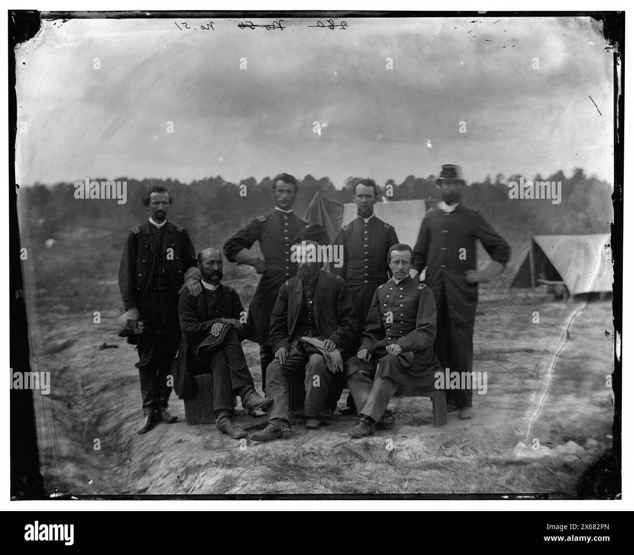 Petersburg, Virginia. Field and staff officers of 39th U.S. Colored ...