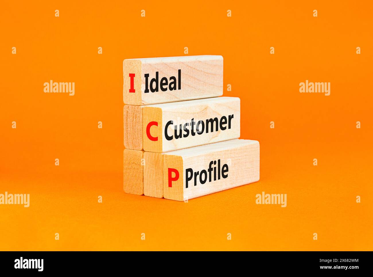 ICP ideal customer profile symbol. Concept words ICP ideal customer ...