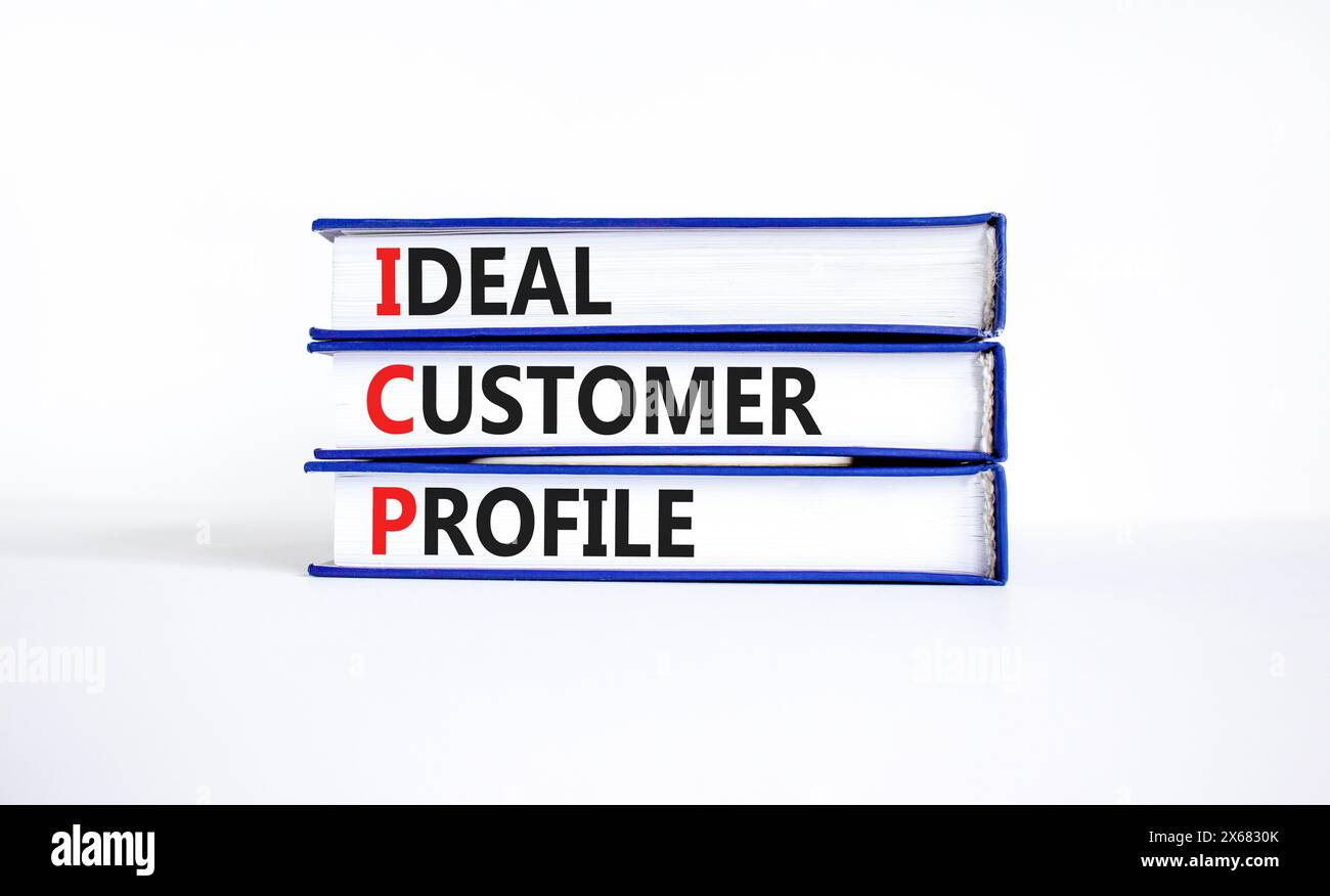 ICP ideal customer profile symbol. Concept words ICP ideal customer ...