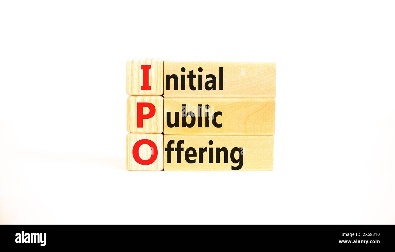 IPO initial public offering symbol. Concept words IPO initial public ...