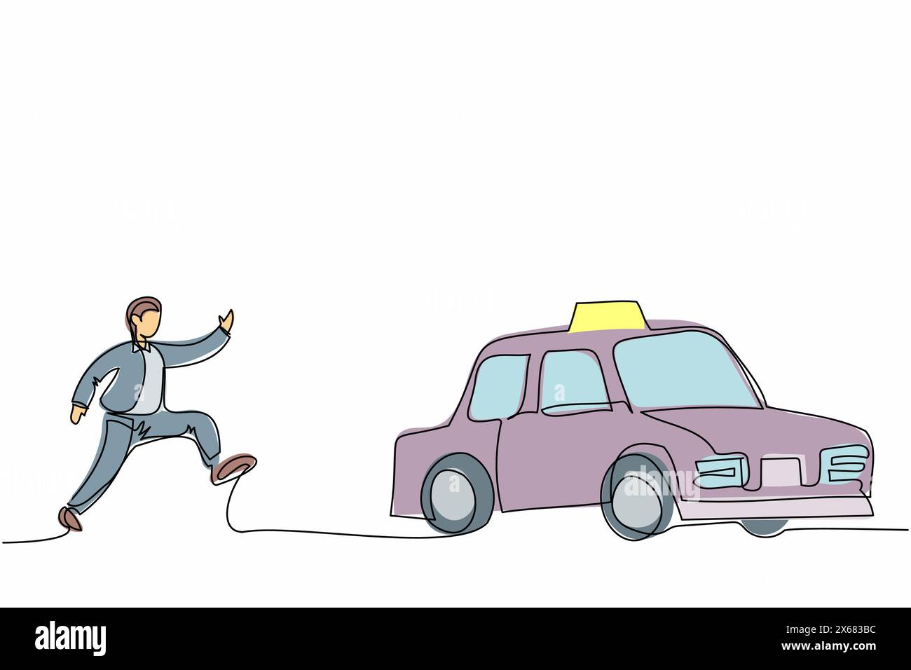 One yellow car Stock Vector Images - Alamy