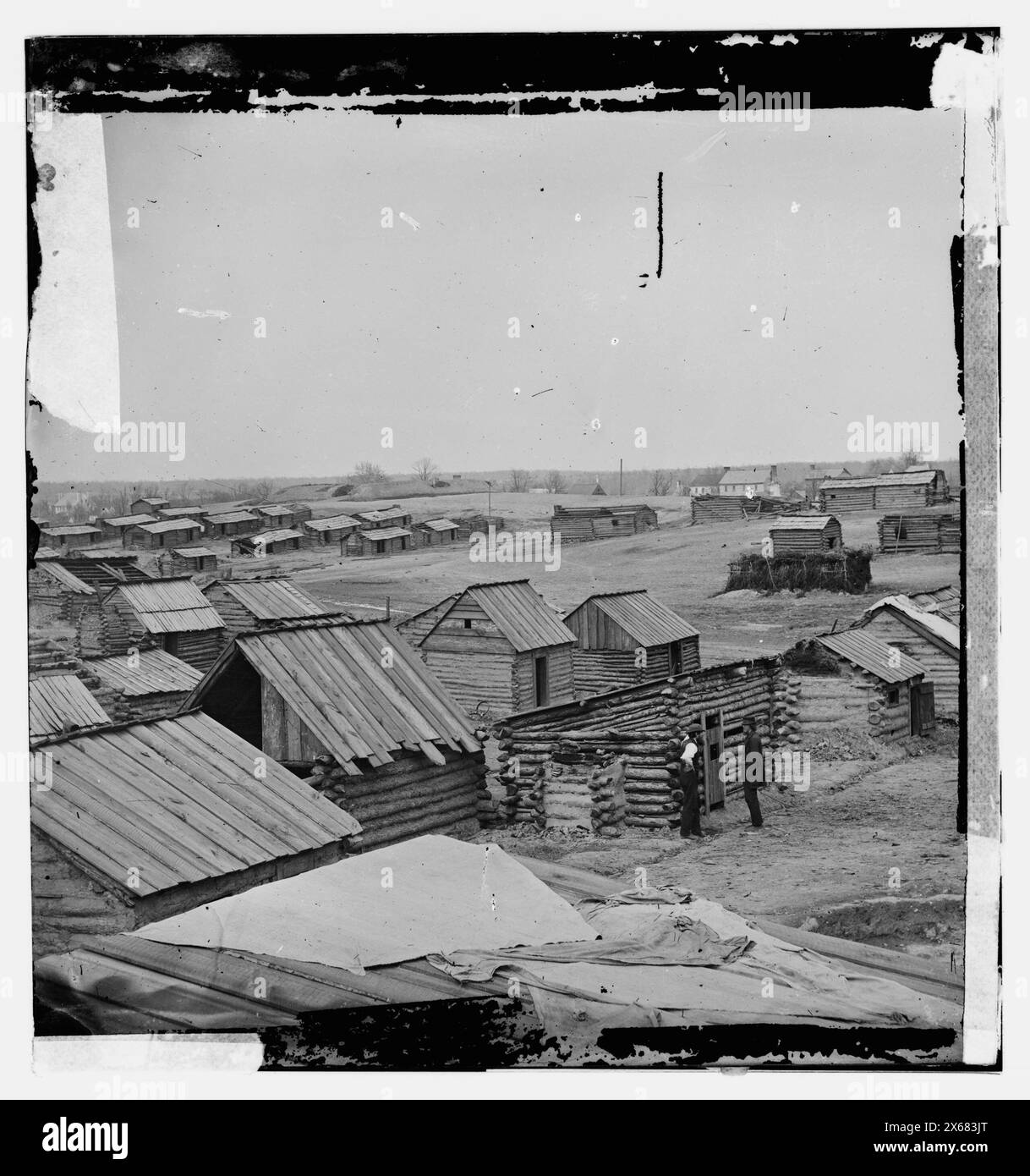 Manassas, Virginia. Confederate winter quarters, Civil War Photographs ...