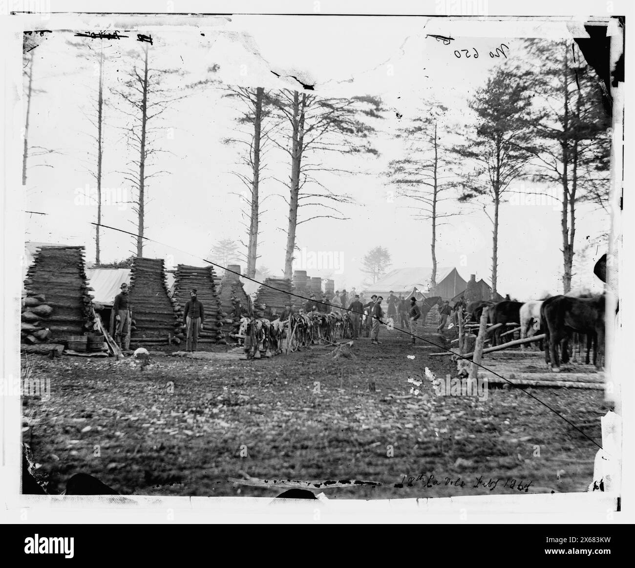 Brandy Station, Virginia (vicinity). Camp of the 18th Pennsylvania ...