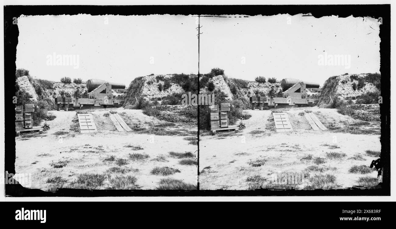Dutch Gap Canal, James River, Virginia (vicinity). Interior of Fort ...