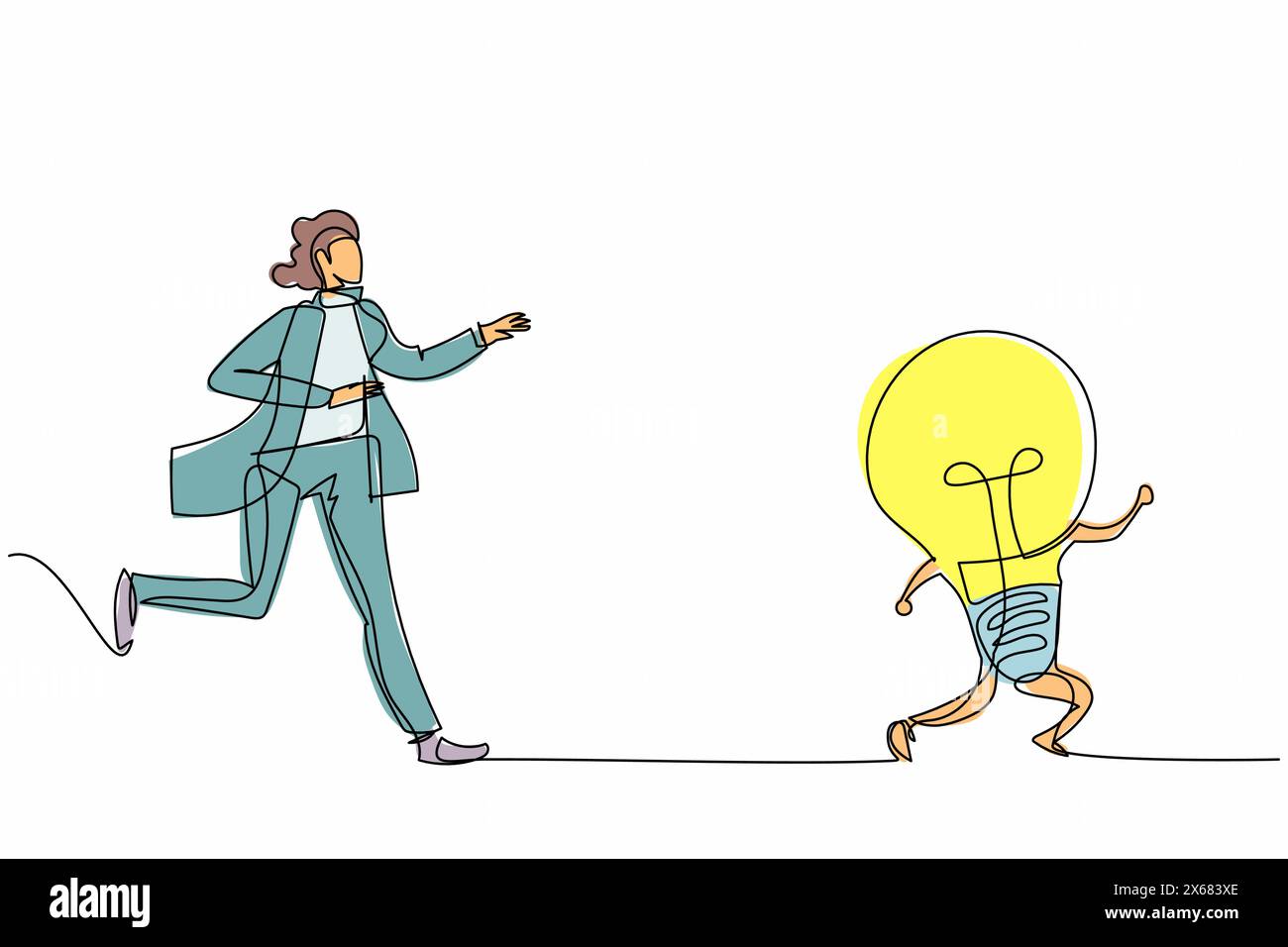 Idea light bulb concept Cut Out Stock Images & Pictures - Alamy