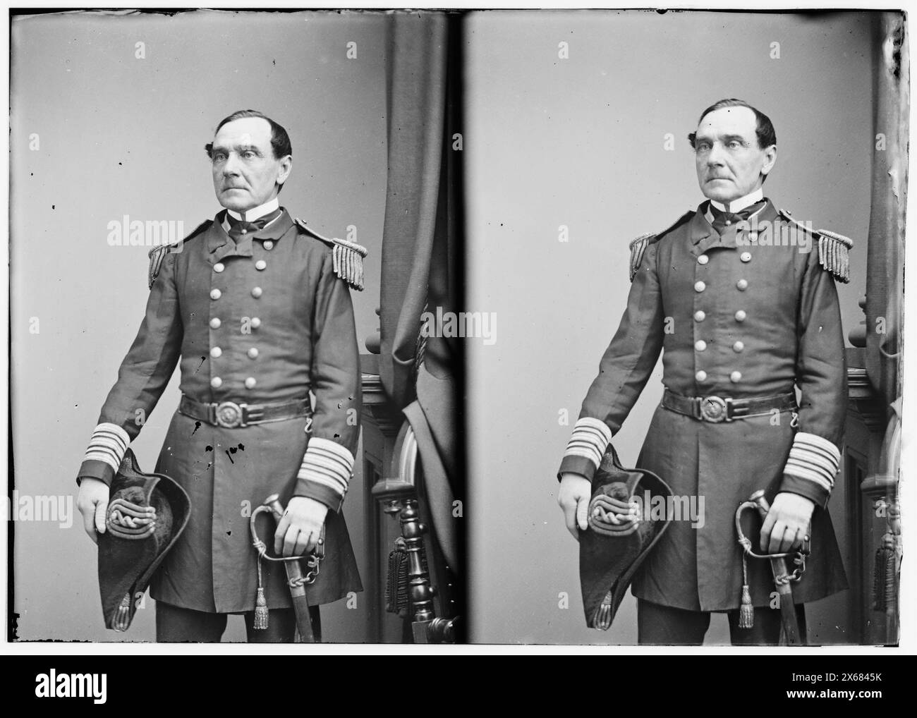 Commodore J.S. Palmer, USA, Civil War Photographs 1861-1865 Stock Photo ...