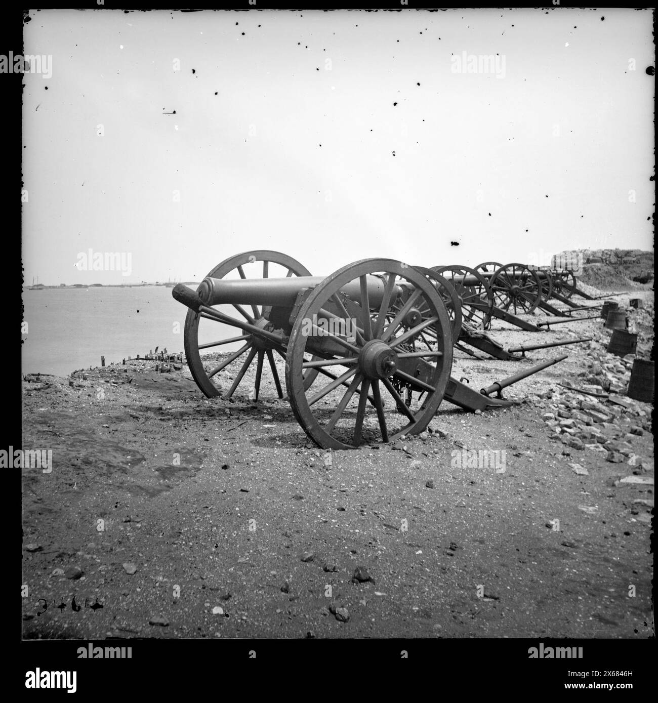 Charleston Harbor, South Carolina. View from parapet of Fort Sumter ...