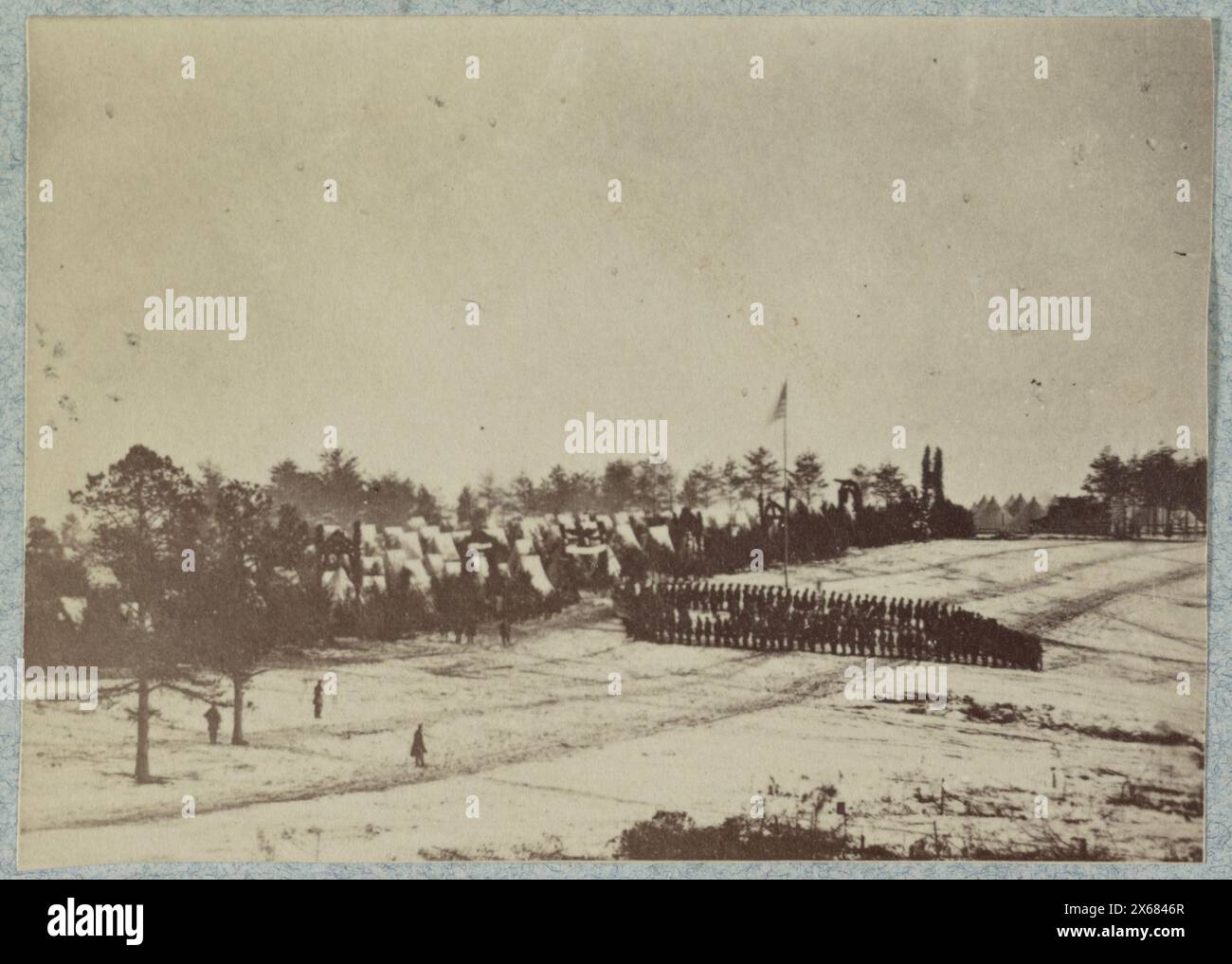 Camp of 2d Maine Infantry, Civil War Photographs 1861-1865 Stock Photo ...