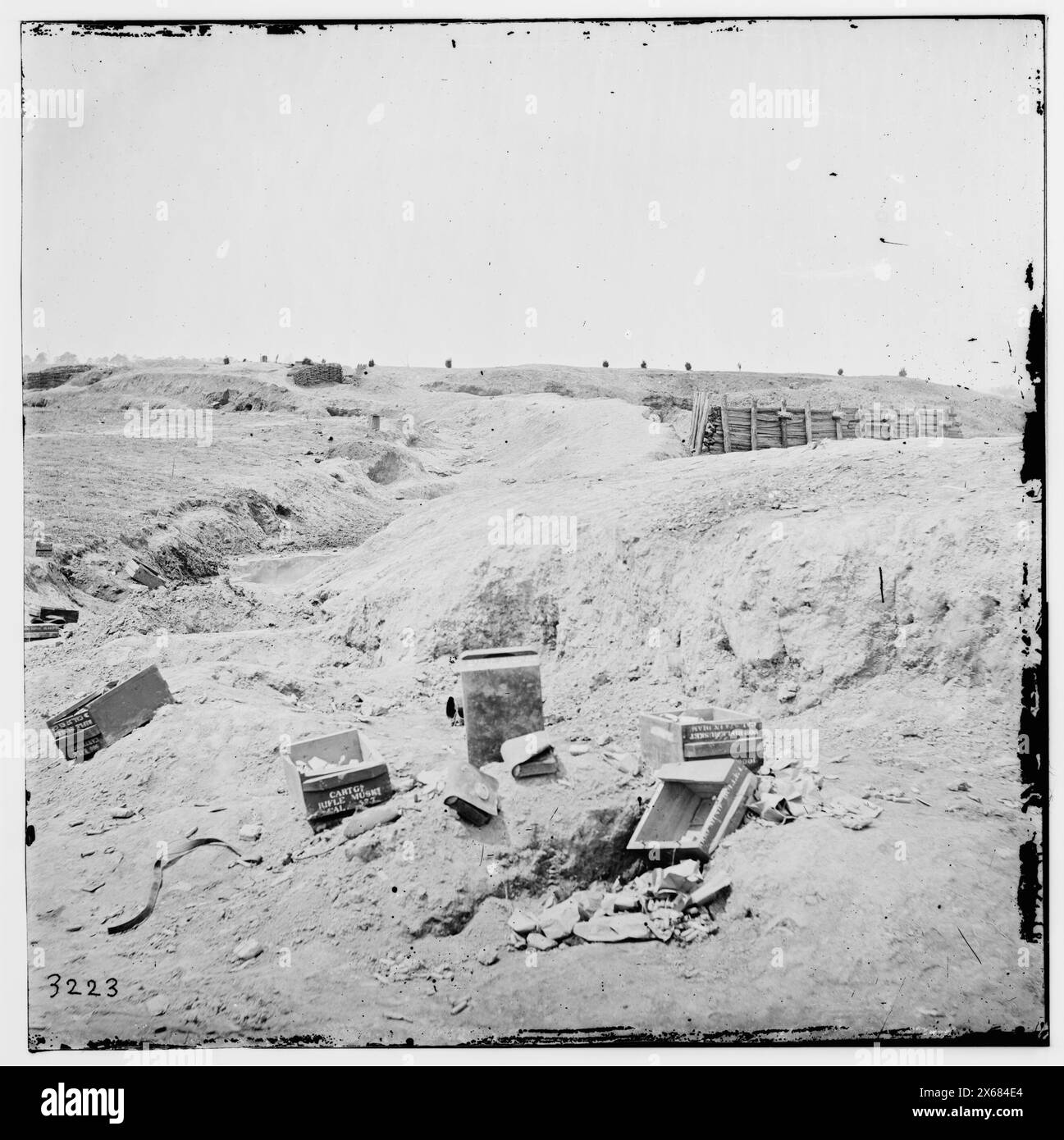 Petersburg, Virginia. Interior view of Confederate works, Civil War ...