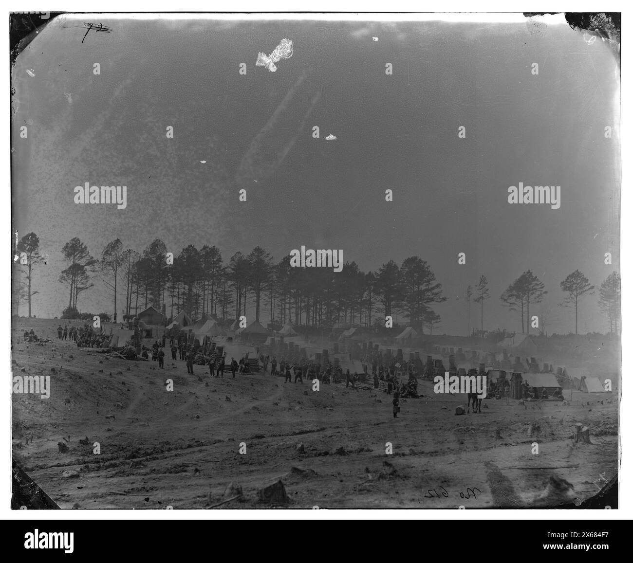 Brandy Station, Virginia. Camp of 114th Pennsylvania Infantry, Civil ...