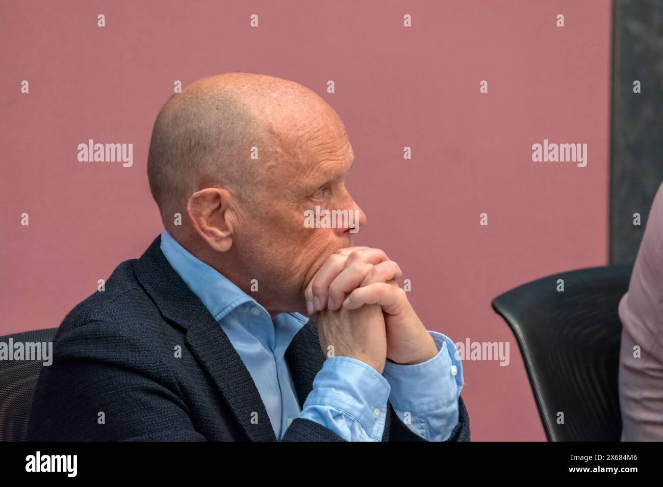 Rob Willems At The Public Meeting At The Raadszaal Building Amsterdam ...