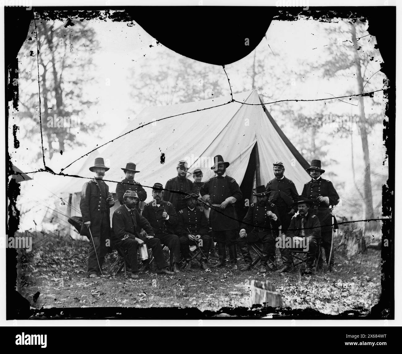 Warrenton, Virginia. Headquarters, Army of the Potomac. Generals ...