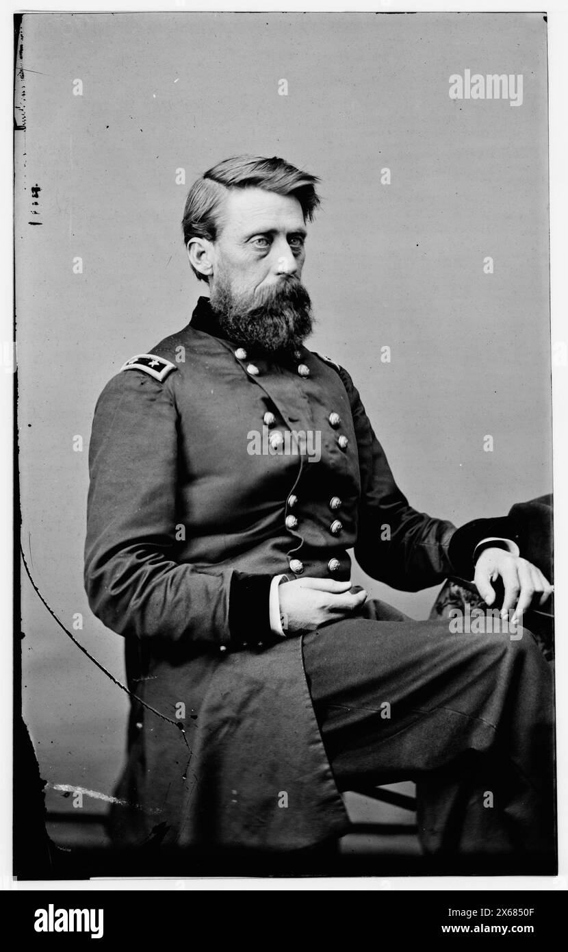 Maj. Gen. Jefferson C. Davis, Civil War Photographs 1861-1865 Stock ...