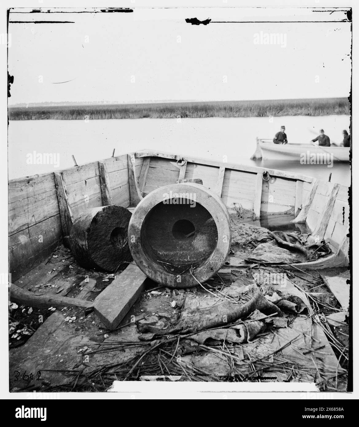 Charleston, South Carolina (vicinity). Remains of famous "Floating ...