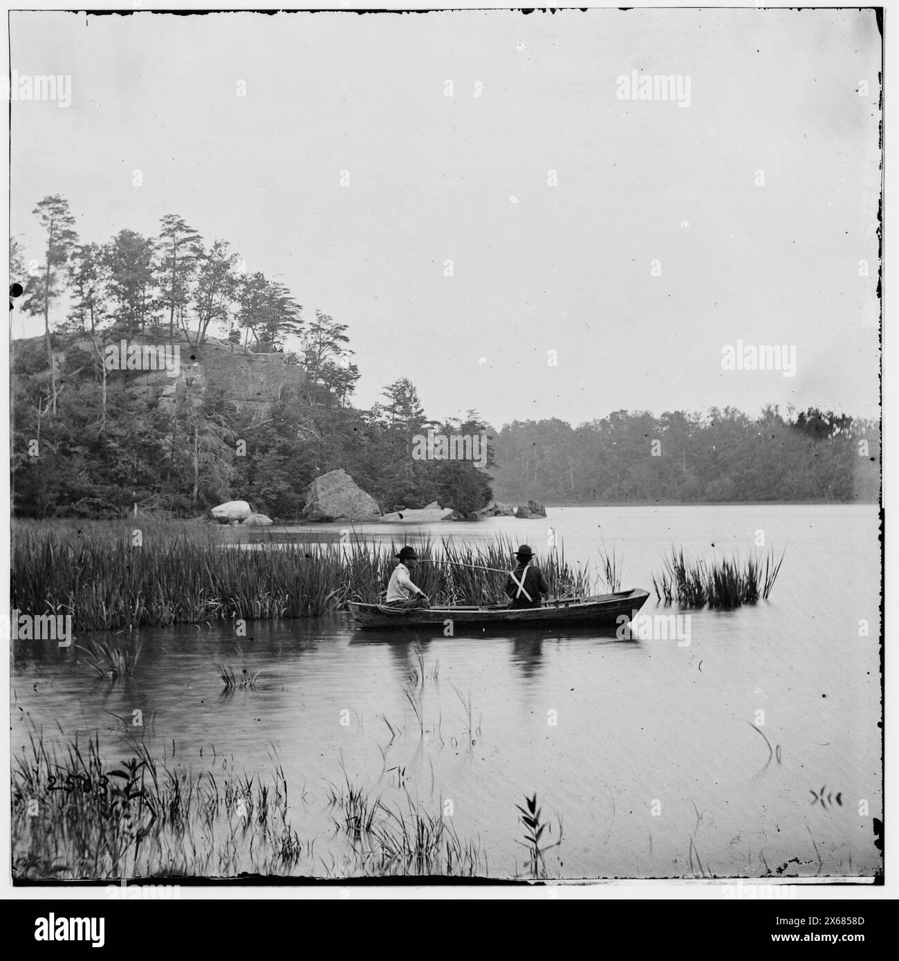 Bermuda Hundred, Virginia. Fishing on the James River, Civil War ...