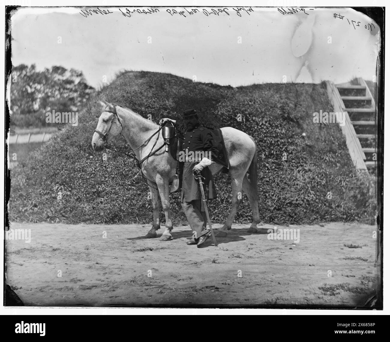 Gettysburg, Pennsylvania. Major George W. Brumm & Co F, (and horse ...