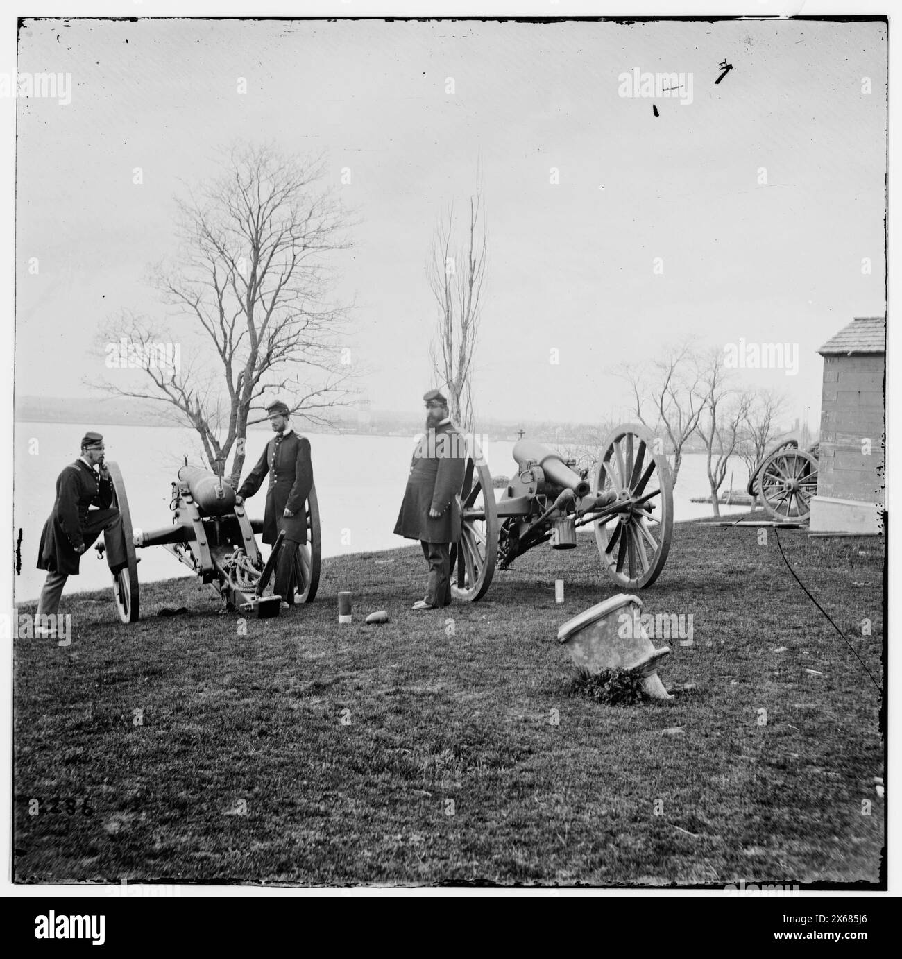 Washington, District of Columbia. Wiard guns at U.S. Arsenal, Civil War ...