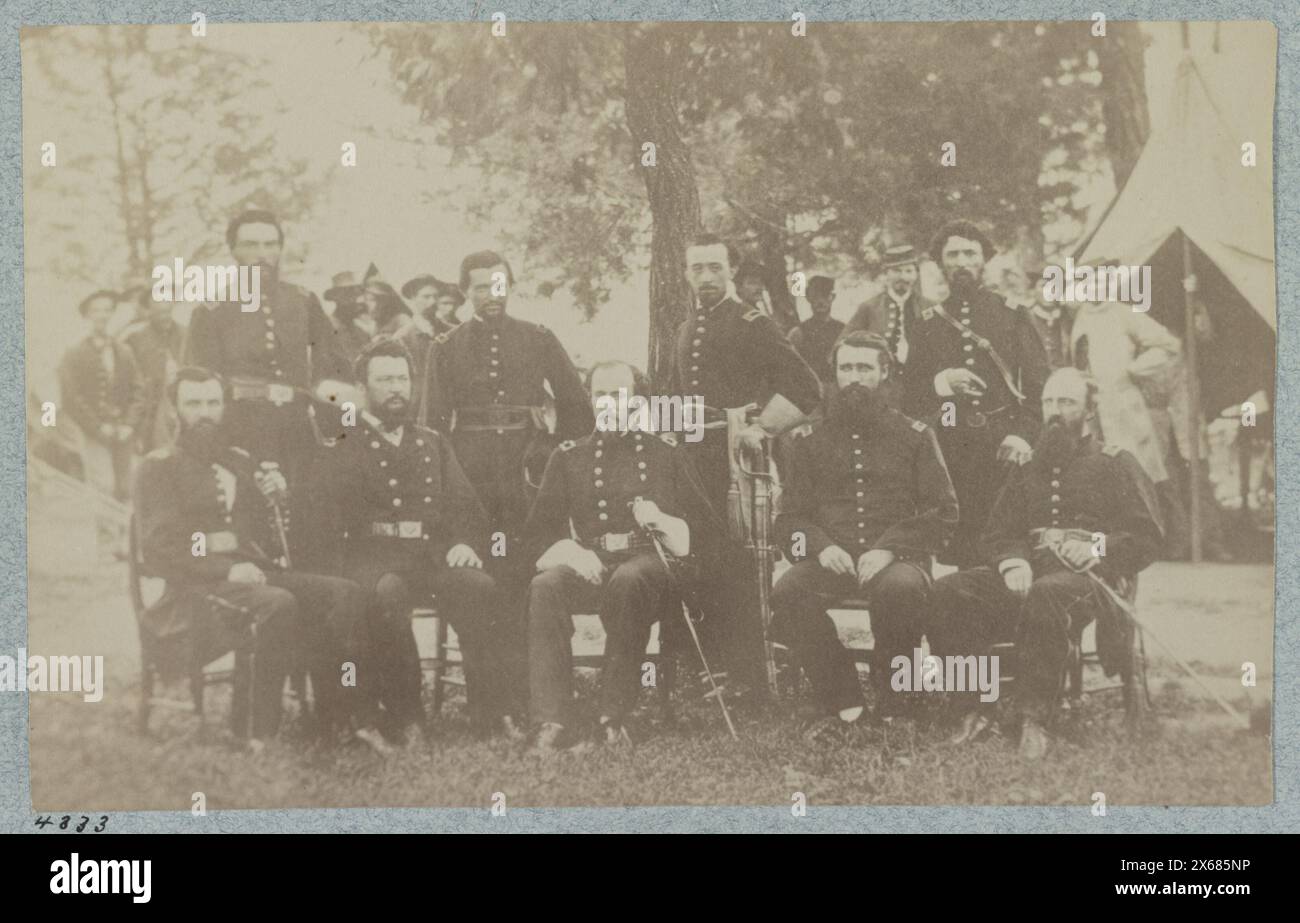Bv't. Maj. Gen. E. Opdyke i.e. Opdycke and staff, Civil War Photographs ...