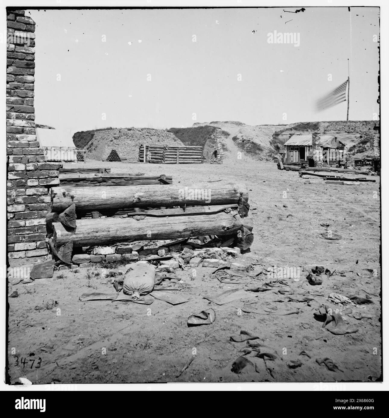 Charleston, South Carolina (vicinity). Interior view of Fort Johnson ...