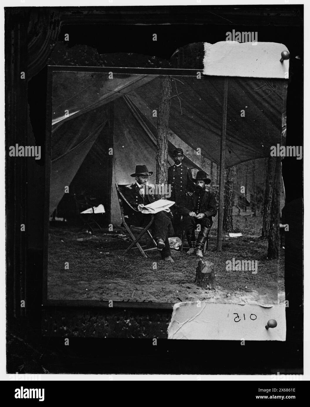 General Grant, Lt. Col. Bowers, and General Rawlins at Grant's ...