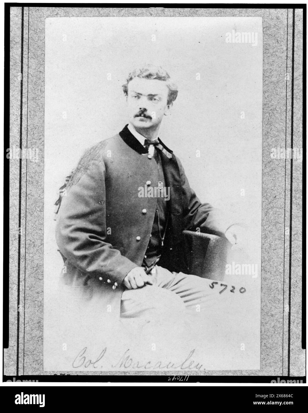 Daniel Macauley, Colonel 11th Ind., Bv't. Brig. General, three-quarter ...