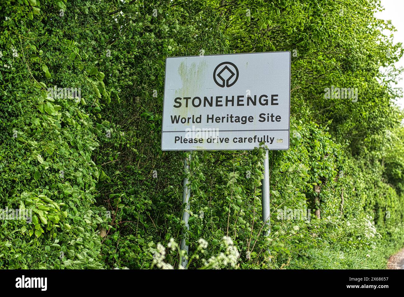 signage for Stonehenge/ world heritage site Stock Photo - Alamy