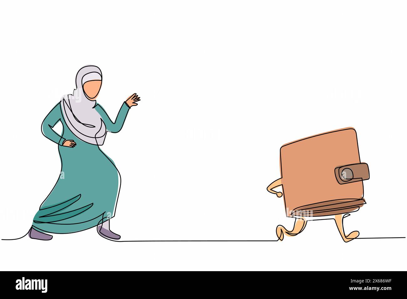 Arab female shopping Cut Out Stock Images & Pictures - Alamy