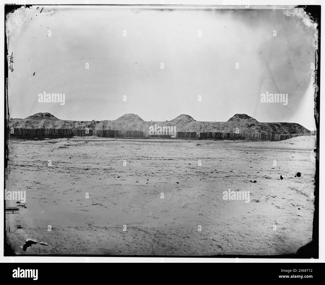 Fort Fisher, North Carolina. Panoramic view of front. (Part 2), Civil ...