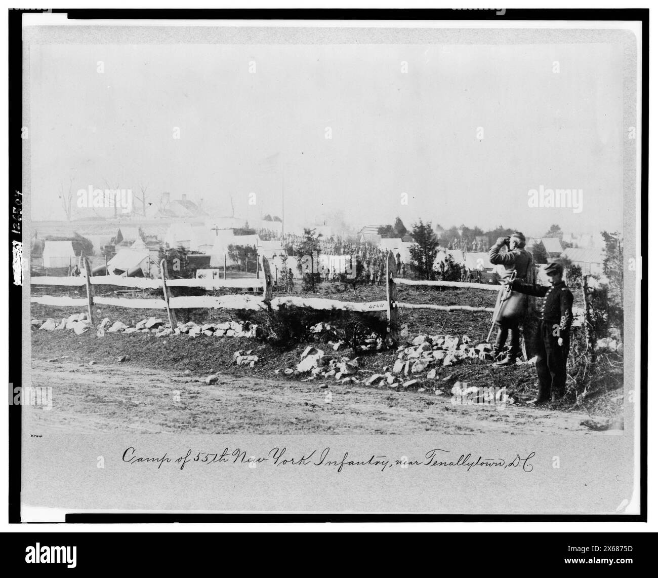 Camp of 55th New York Infantry, near Tenallytown i.e. Tenleytown, D.C ...