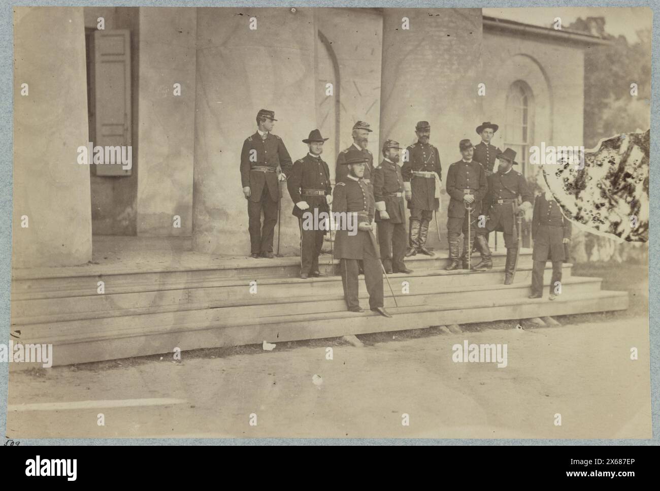 Major General S. P. Heintzelman and staff , General Heintzelman and ...