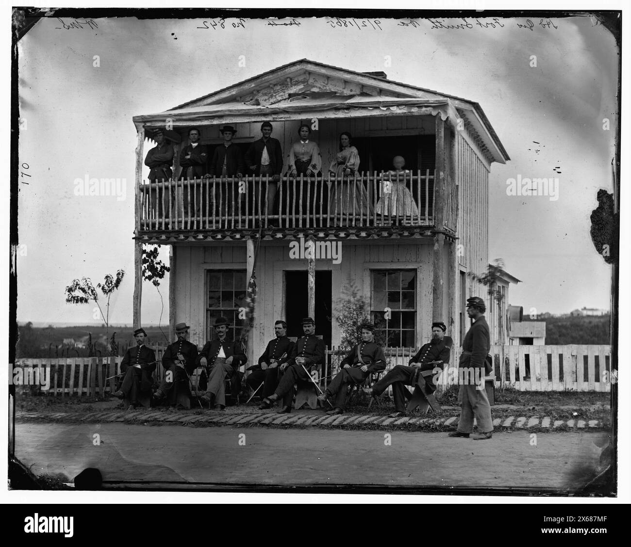 Arlington, Virginia. Officers of Companies K & L, 2d New York Heavy ...