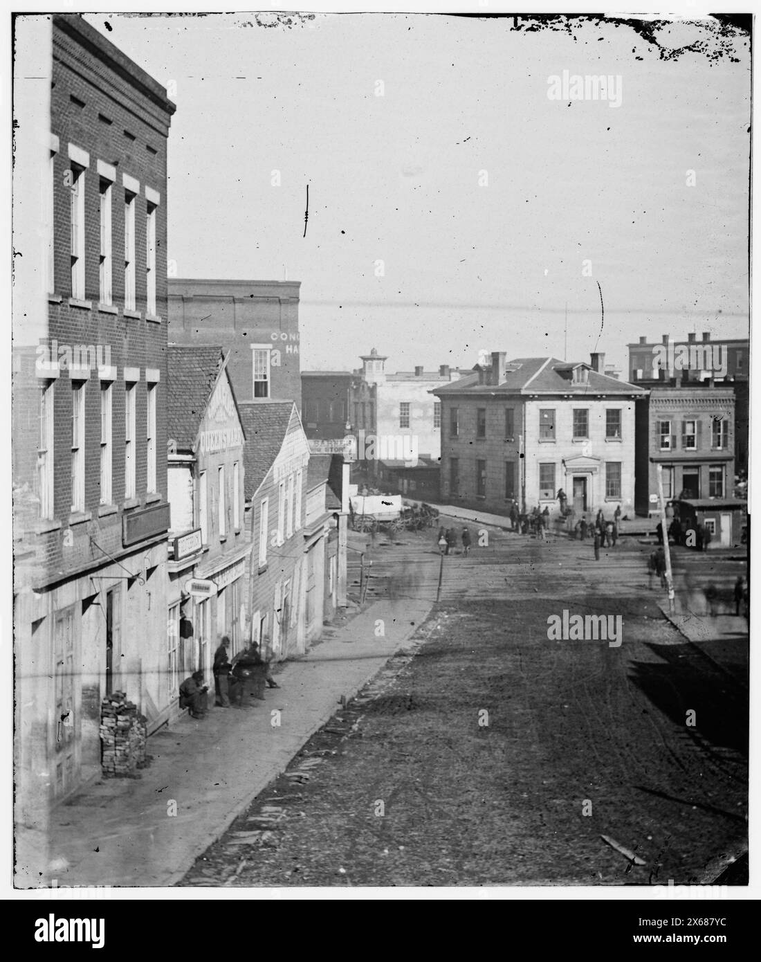 Atlanta, Georgia. View on Whitehall Street, Civil War Photographs 1861 ...