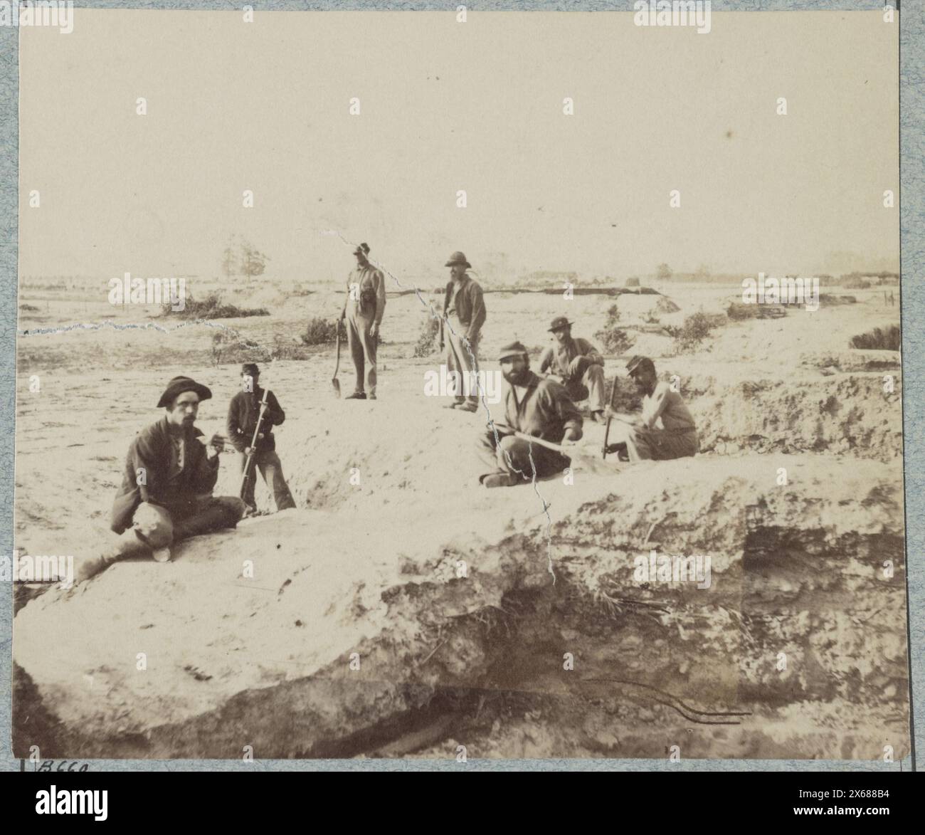 Confederate fortifications at Warren Station, Civil War Photographs ...