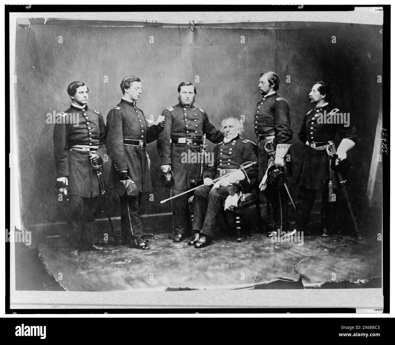 Major General Silas Casey and staff, Civil War Photographs 1861-1865 ...