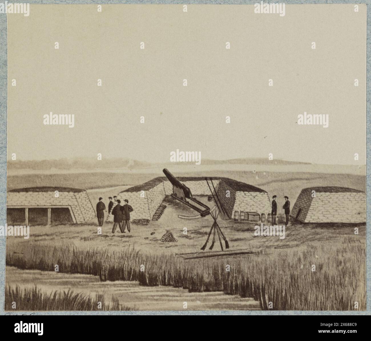 Swamp angel battery hi-res stock photography and images - Alamy