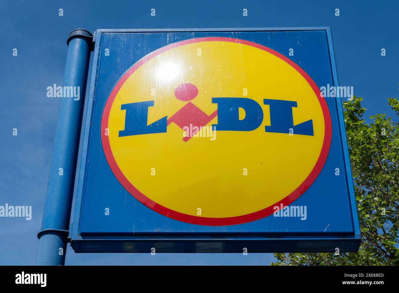 Supermarket chain Lidl store on Old Kent Road on 8th May 2024 in London ...