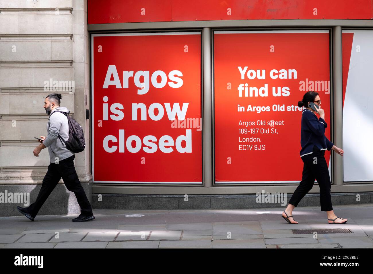 Argos is now closed sign for the brand outside its former shop in the ...