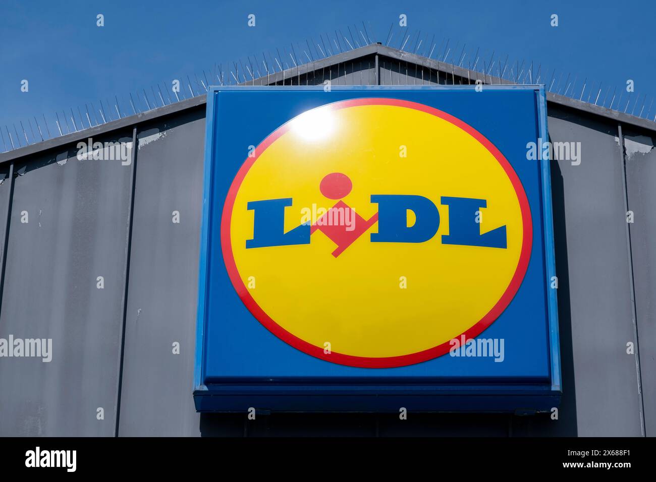 Supermarket chain Lidl store on Old Kent Road on 8th May 2024 in London ...