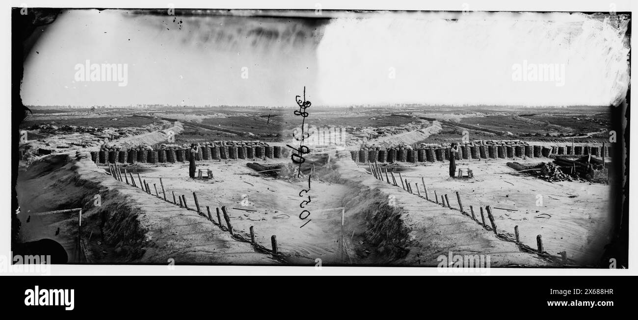 Petersburg, Virginia. Earthworks in front of Petersburg , View from ...