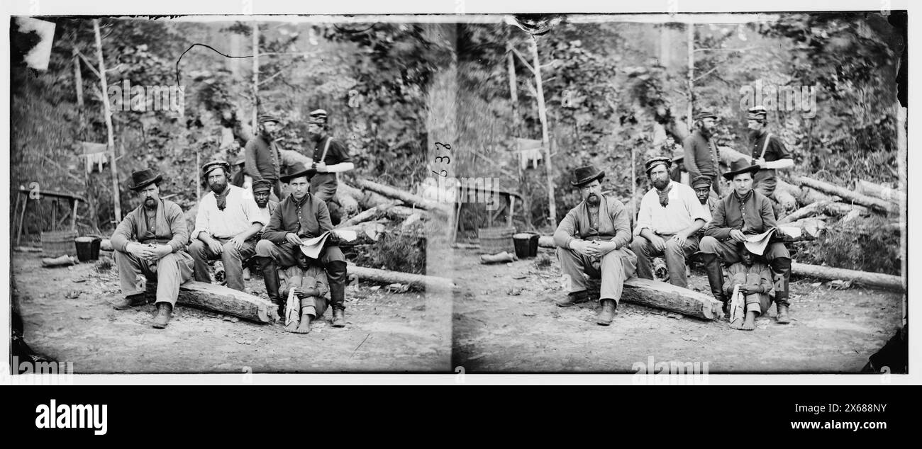 Cumberland Landing, Virginia. Group at Mr. Foller's farm, Civil War ...