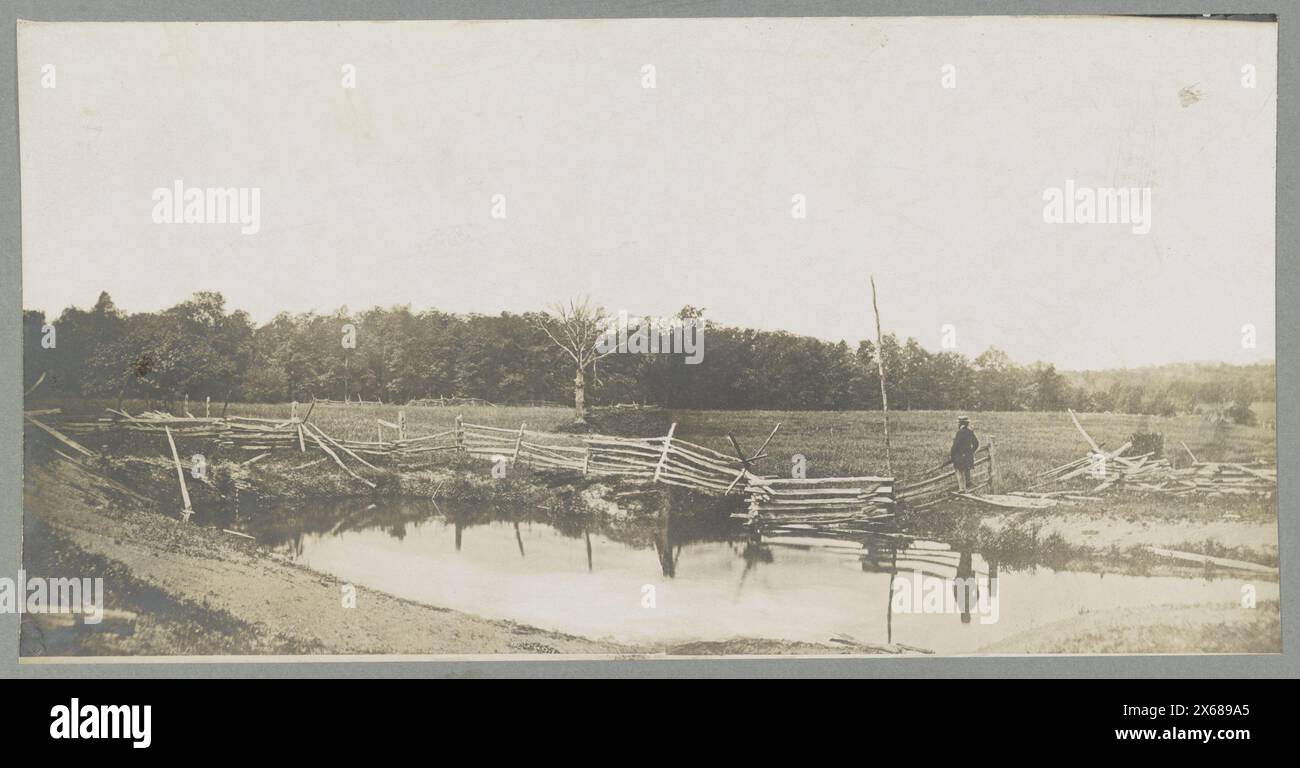 Gettysburg, Pa. July 1863. Battlefield of Gettysburg. Woods on left of ...