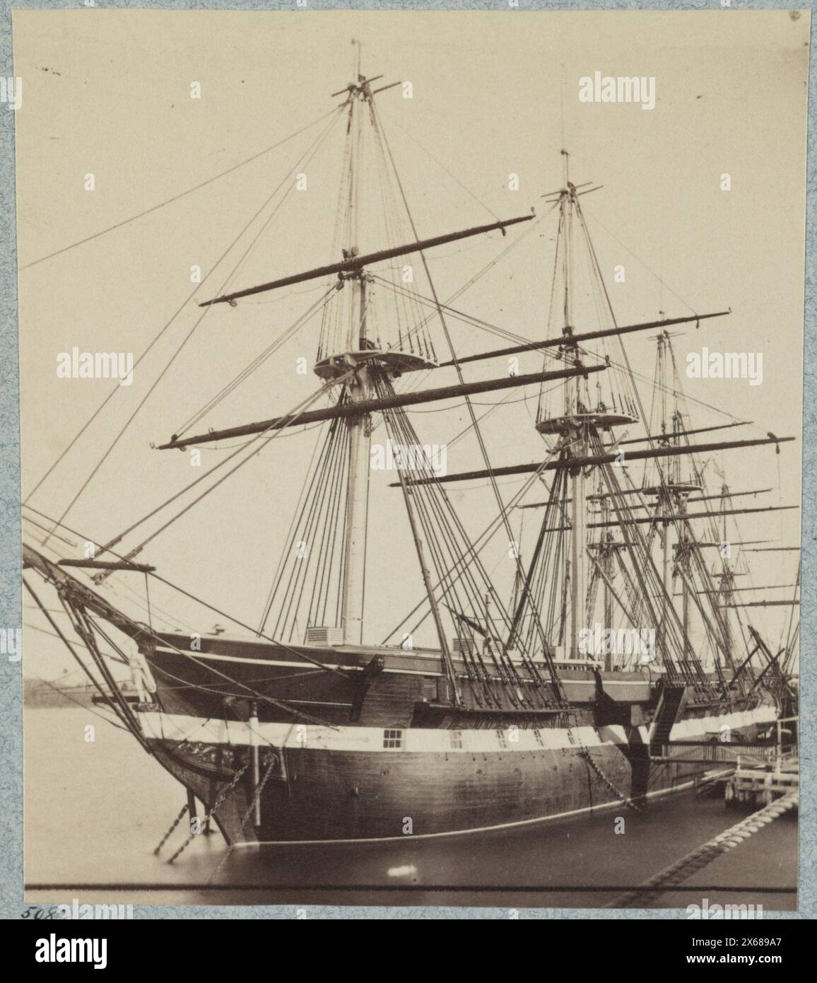 U.S. frigate Constitution, Civil War Photographs 1861-1865 Stock Photo ...