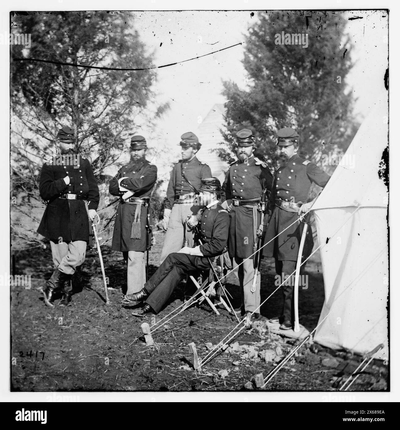Officers of 1st New York Light Artillery, Civil War Photographs 1861-1865 Stock Photo - Alamy
