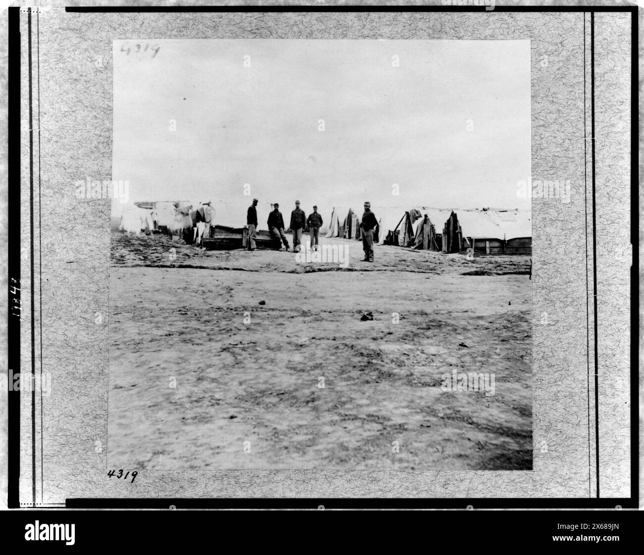 Camp of 10th U.S. Colored Infantry, . Civil War Photograph Collection ...