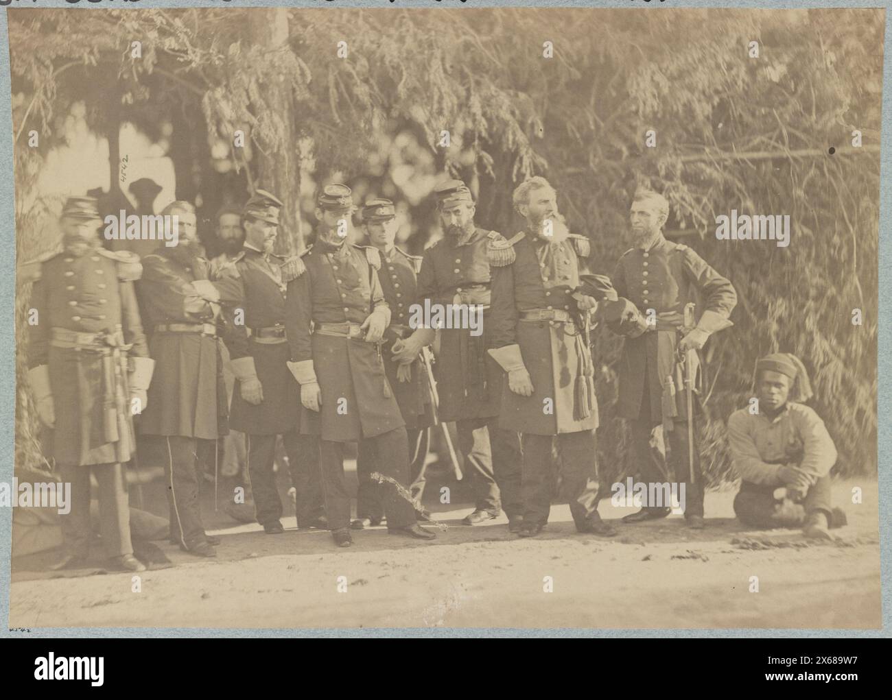 Field and staff officers of 33d New York Infantry, Camp Granger, near ...