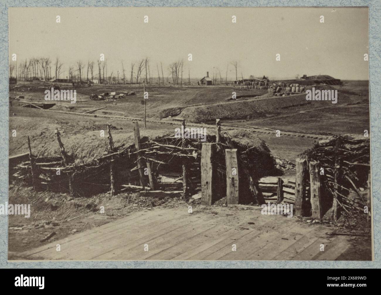 Confederate fortifications at Manassas, Va., Civil War Photographs 1861 ...